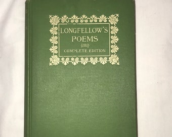 Rare Longfellow Book - Etsy