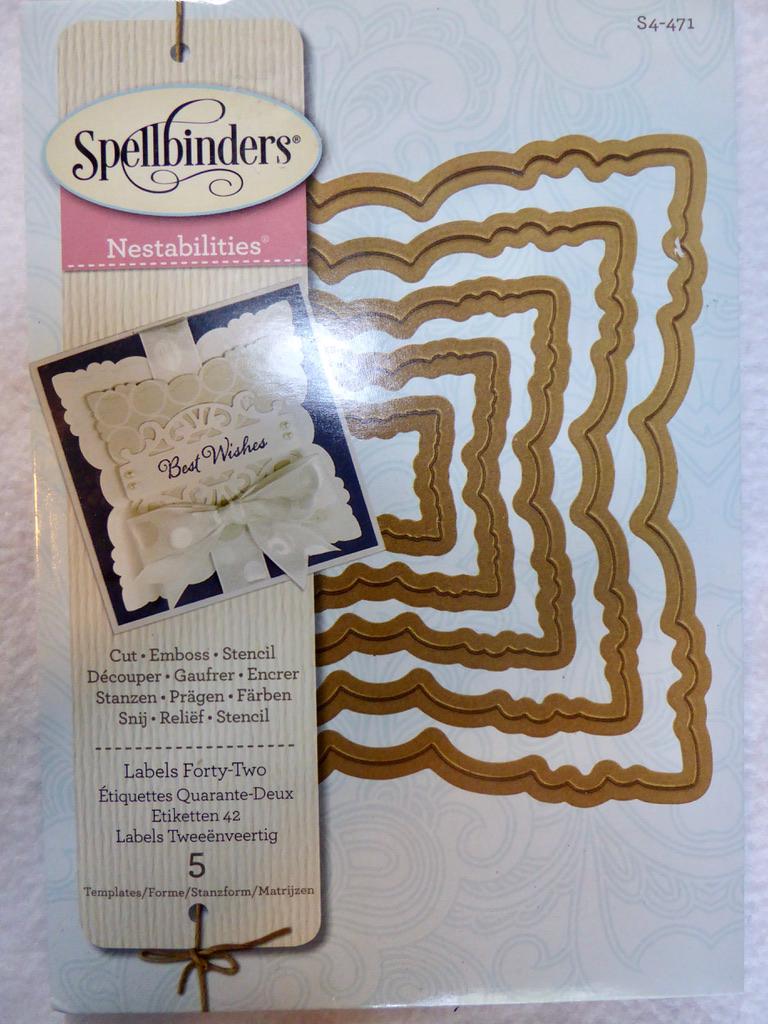 Spellbinders S4-471 Nestabilities Labels Forty-two Cutting Dies Set of ...