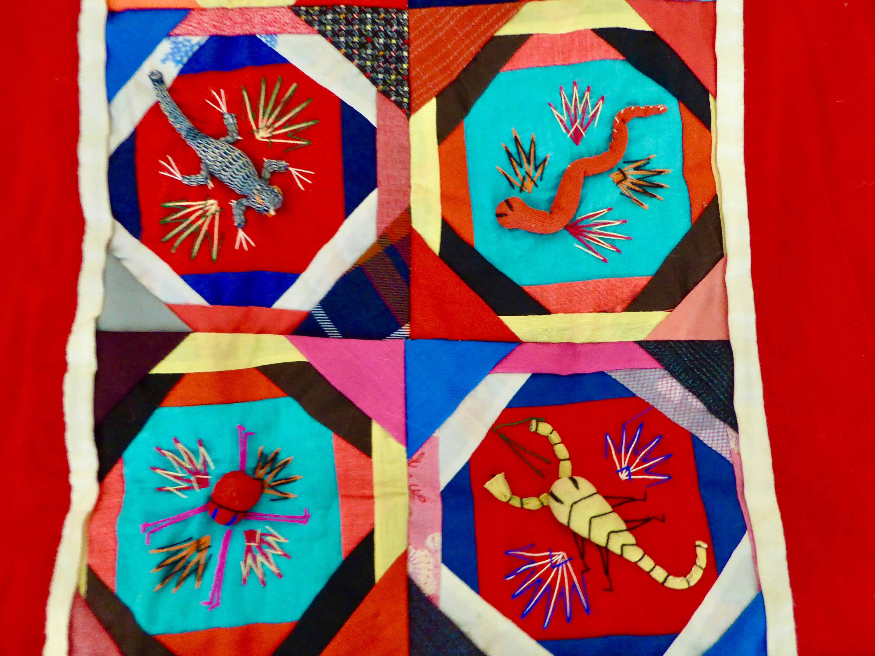 Chinese Bai Jia Bei Good Luck Jacket/coat Quilted Patchwork Embroidered ...