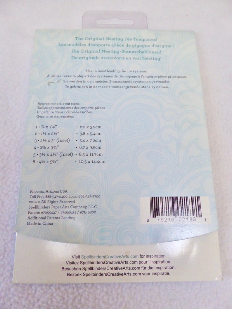 Spellbinders Nestabilities Majestic Labels Eight Cutting Dies for Card ...