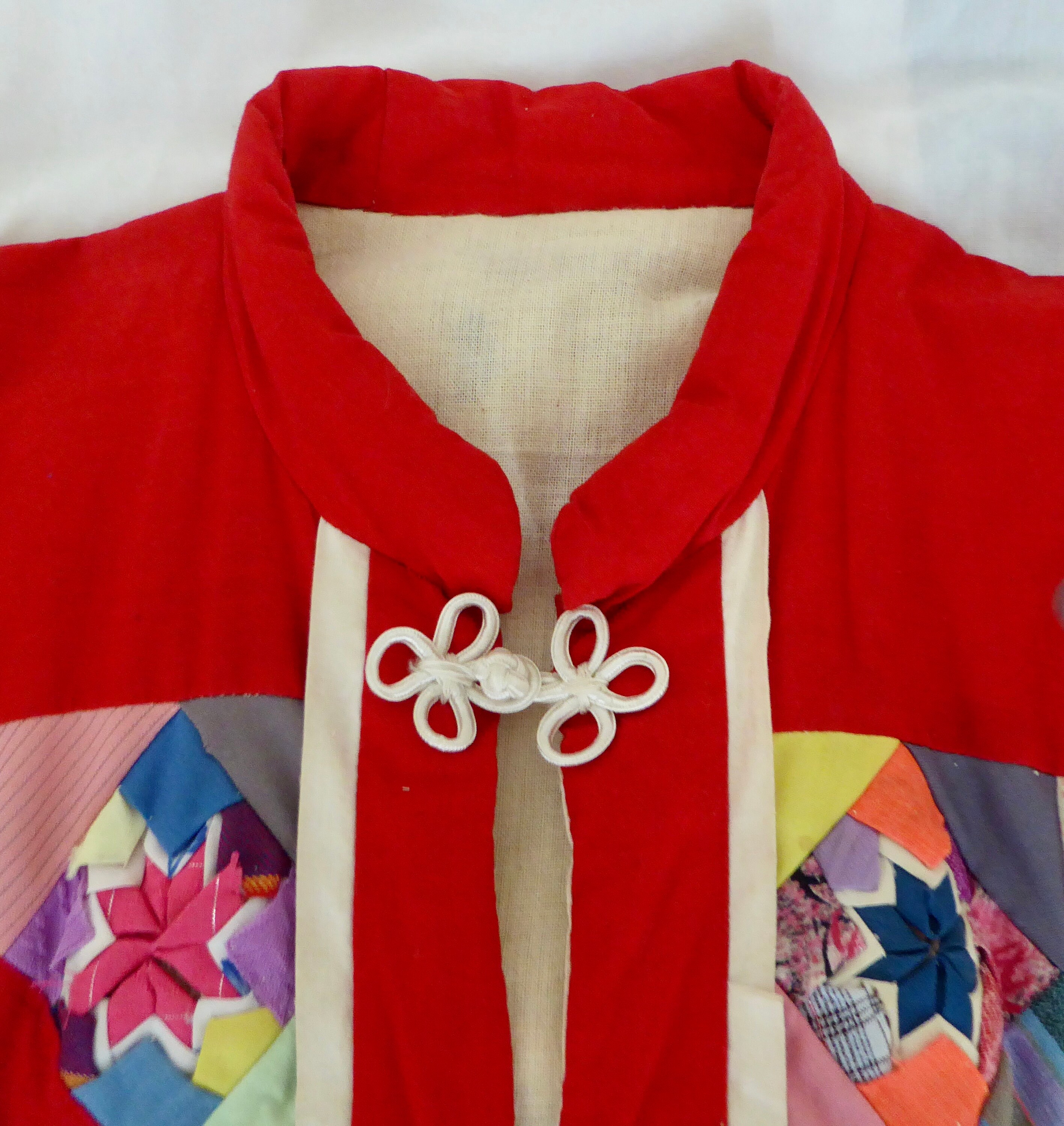 Chinese Bai Jia Bei Good Luck Jacket/coat Quilted Patchwork Embroidered ...