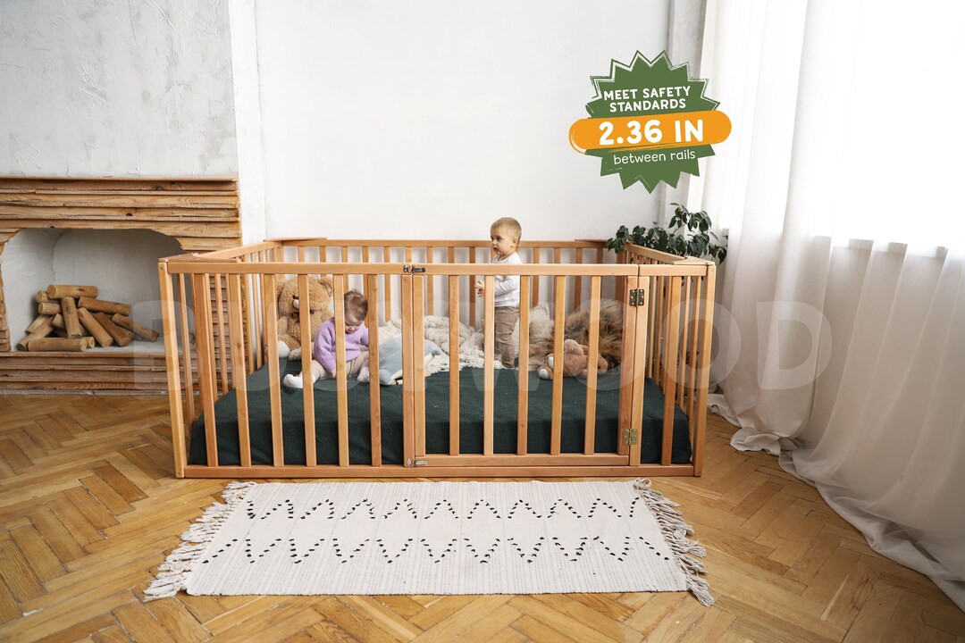 Platform Playpen Bed by Busywood, Play Bed, Solid Wood Bed, Montessori ...