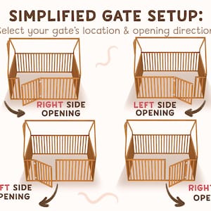Montessori Baby Playpen With Extra High Rails by Busywood, House ...