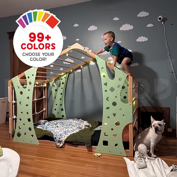 Kids Climbing Floor Bed - Etsy