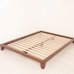 Floor Bed, Futon Base, Japanese Joinery Bed Frame, Platform Bed, Bed ...