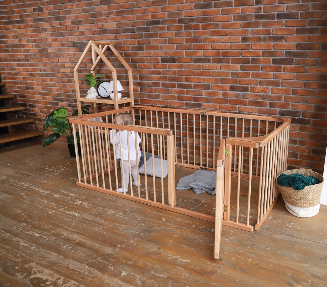 Transformable Toddler Playpen Bed by Busywood Kids - Etsy