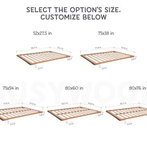 Tatami Platform Bed, Futon Base, Minimalist Bed, Japanese Joinery Bed ...