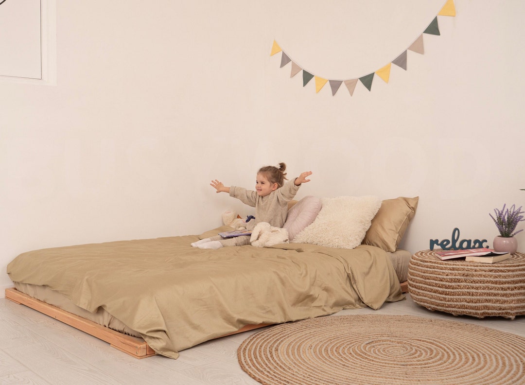 Low Profile Bed, Japanese Joinery Bed Frame, Tatami Platform Bed, Loft ...