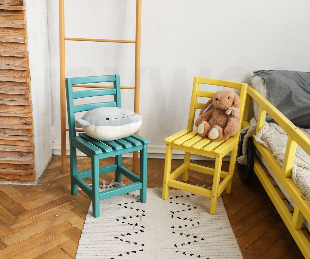 Kids Wood Chair by Busywood, Eco Furniture for Nursery, Montessori ...