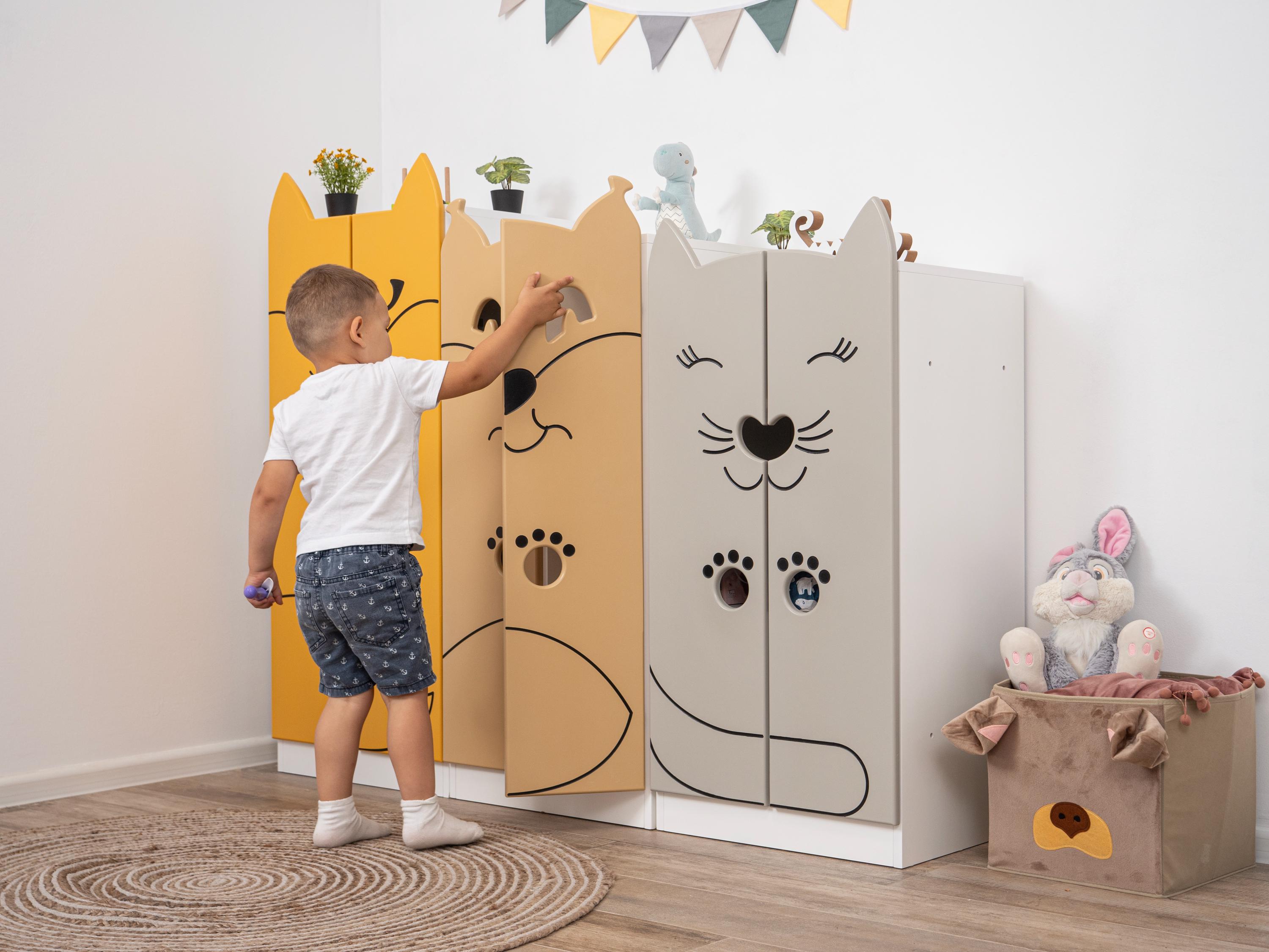 Montessori Wardrobe by Busywood, Toddler Dresser, Animal Dress up ...