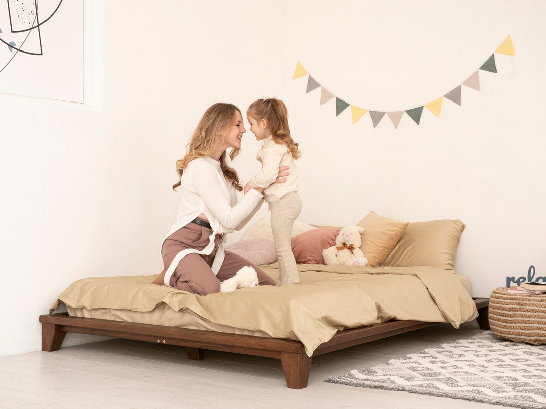 Floor Bed, Futon Base, Japanese Joinery Bed Frame, Platform Bed, Bed ...