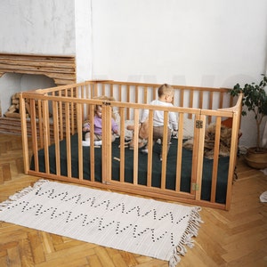Platform Playpen Bed by Busywood, Play Bed, Solid Wood Bed, Montessori ...