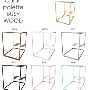 Square Canopy Bed, Four Poster Bed, King Size Bed, Low Platform Bed ...