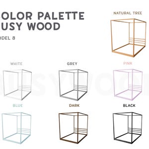 Square Canopy Bed, Four Poster Bed, King Size Bed, Low Platform Bed ...