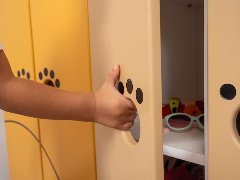 Montessori Wardrobe by Busywood, Toddler Dresser, Animal Dress up ...
