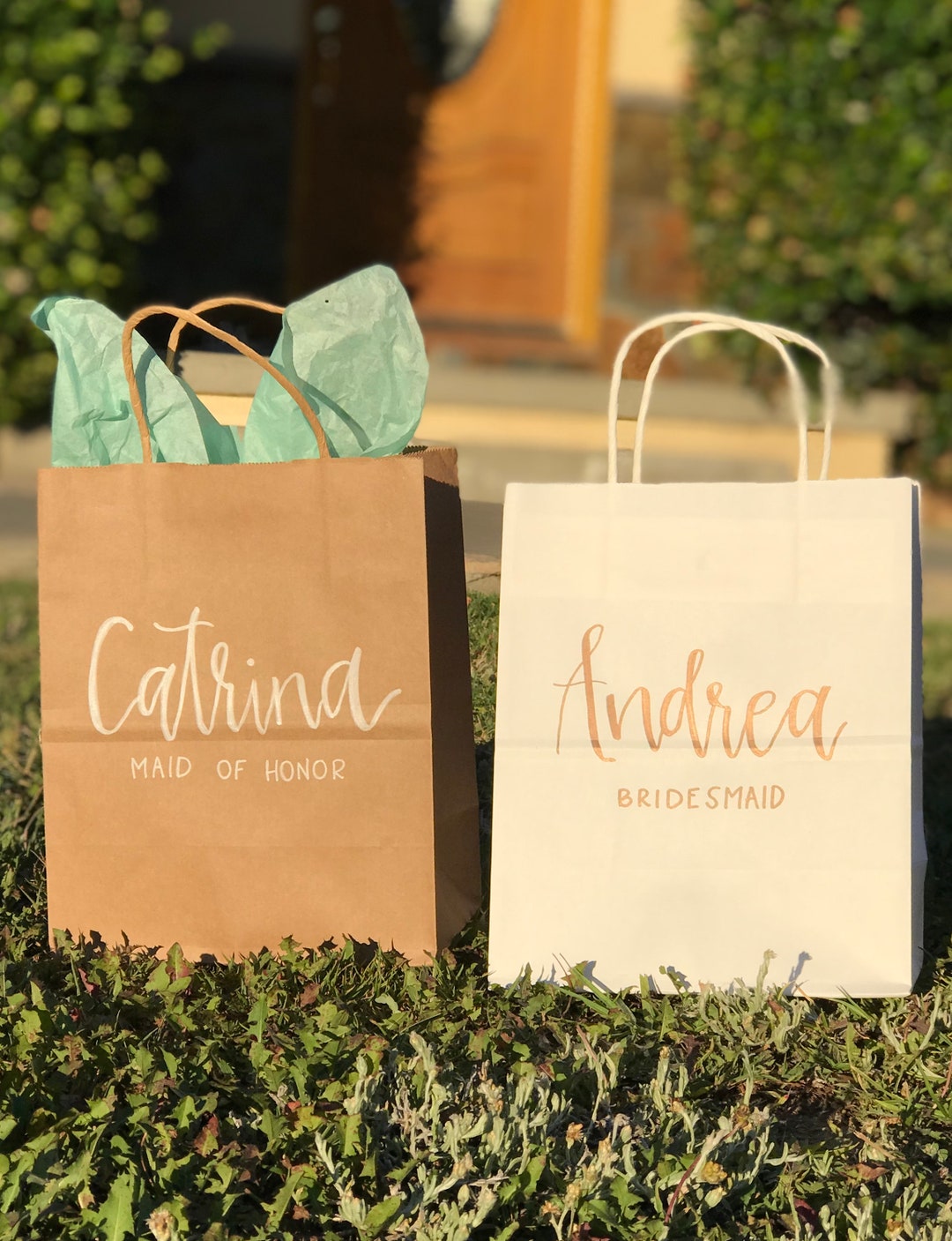 Personalized Gift Bags | Custom Gift Bags | Bridesmaid Groomsmen Gift ...