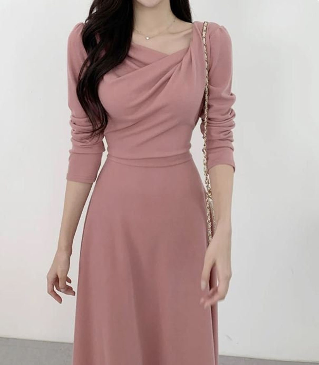 Wrap Mood Dress / Wrap Dress / Shirring Dress / Shirring Mood Dress ...