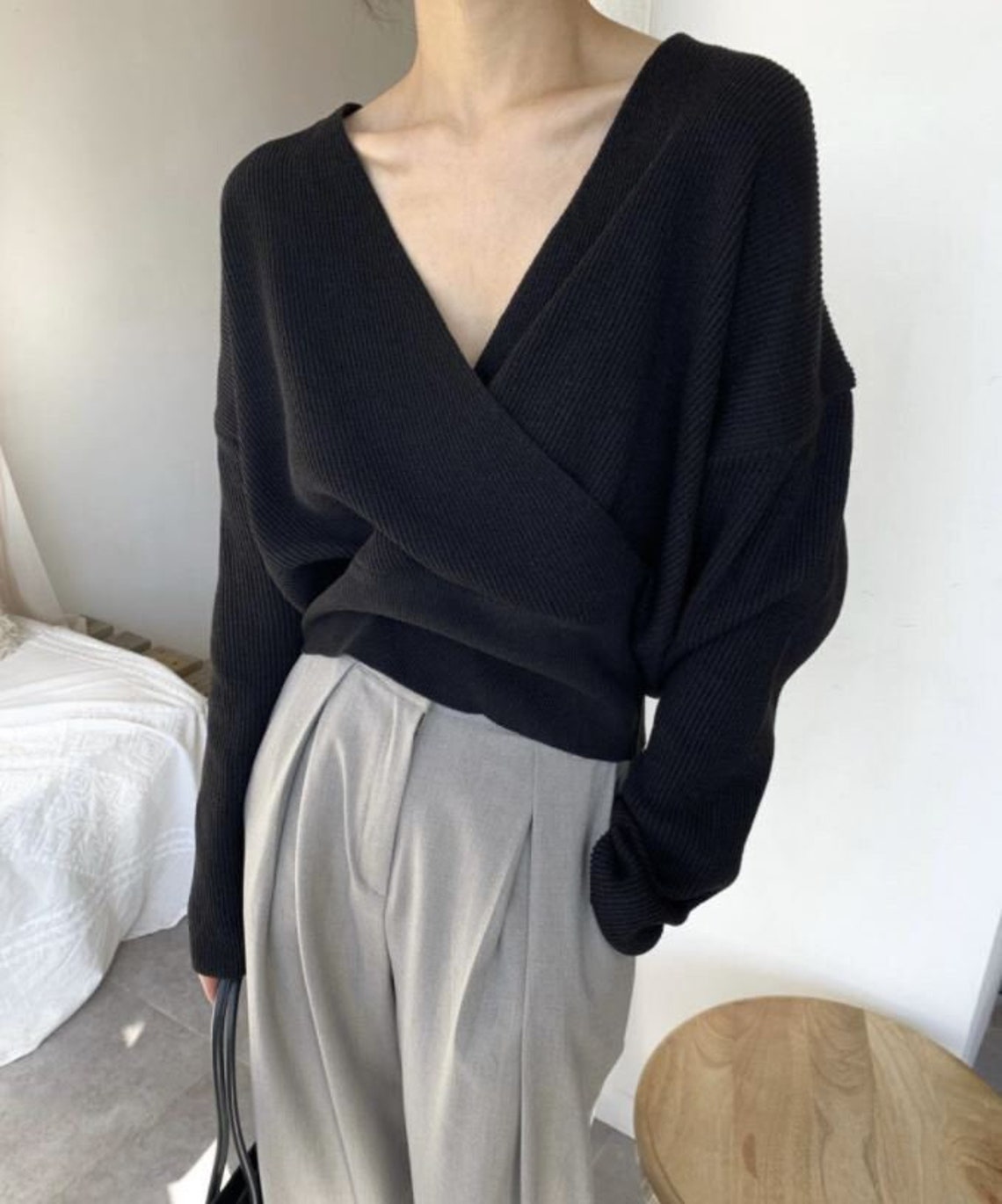 Sweater for Women / Wrap Mood Sweater / Knit Top / Wrap Top / - Etsy