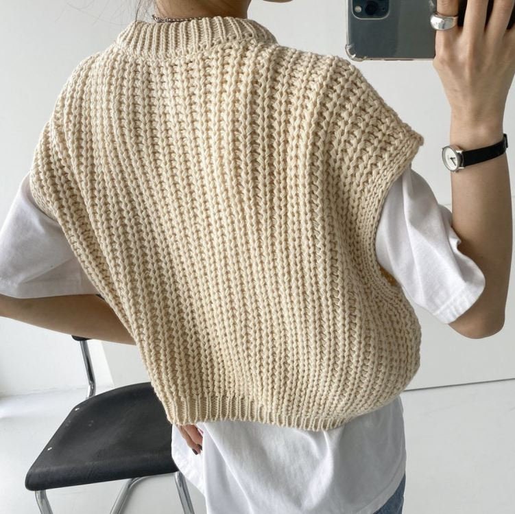 Sweater Vest / Knit Vest / Cable Knit Vest / Sweaters for - Etsy