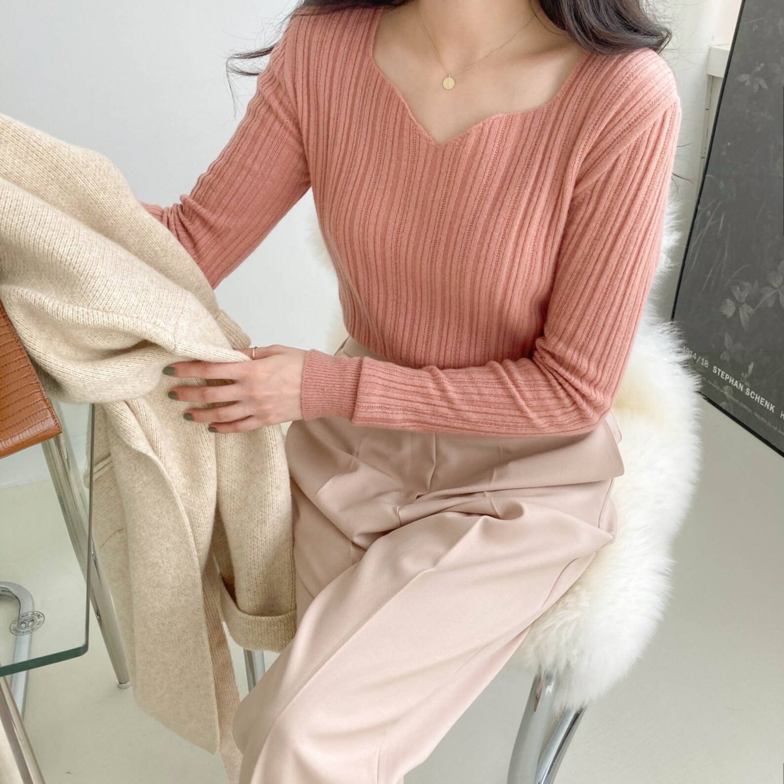 Square Neck Knit Top / Cashmere Blended Sweater / Knit Sweater - Etsy