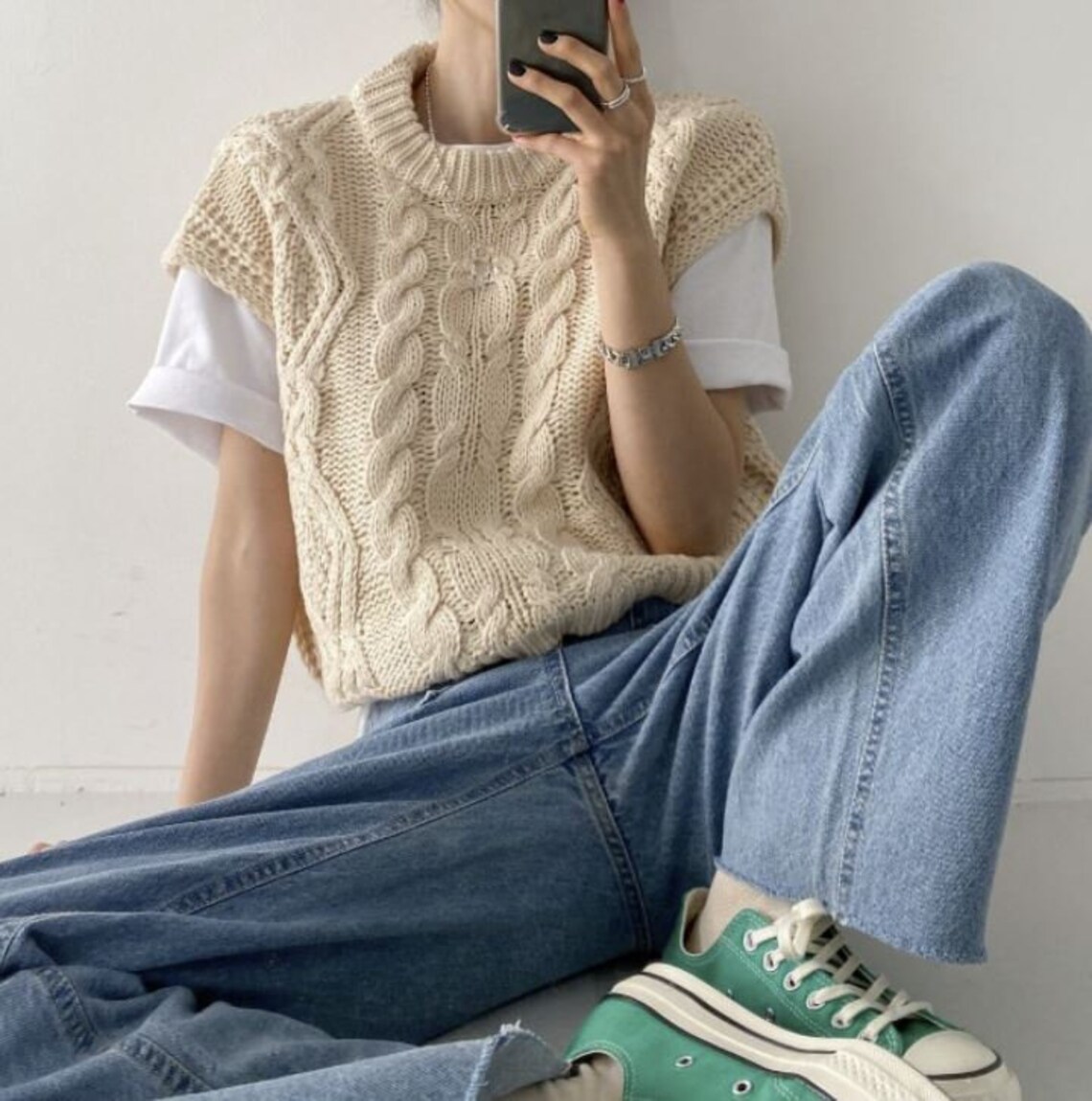 Sweater Vest / Knit Vest / Cable Knit Vest / Sweaters for - Etsy