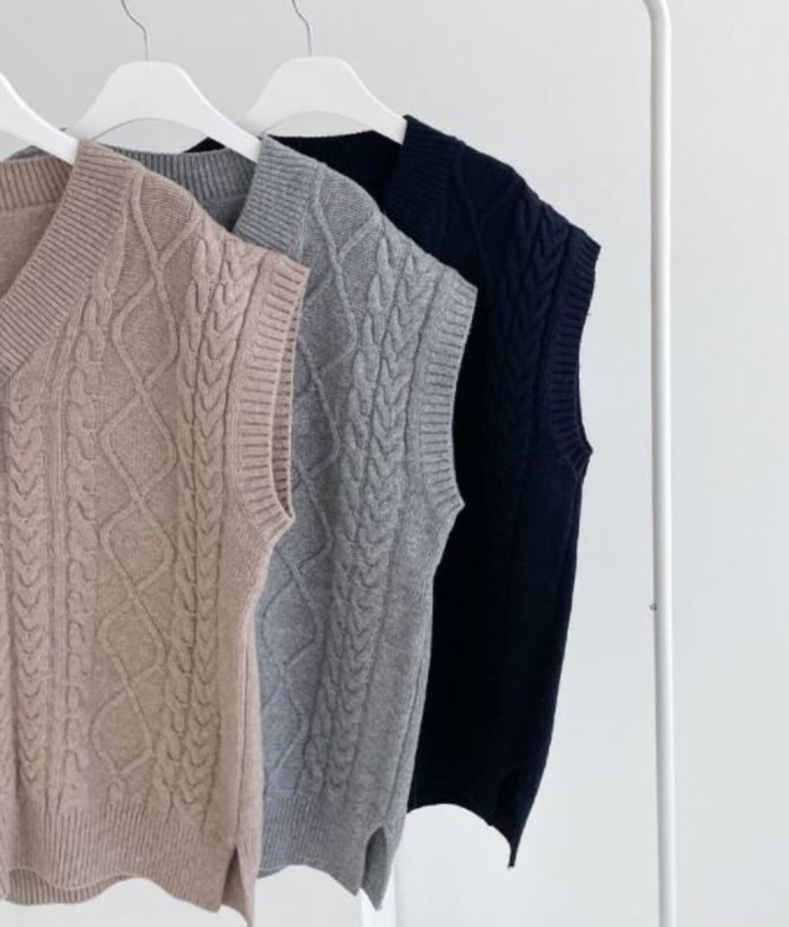 Sweater Vest / Knit Vest / Cable Sweater Vest / Knit Sweater - Etsy