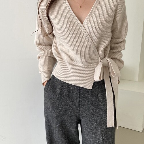 Wrap Top / Wrap Knit / Wrap Sweater / Sweater for Women / Knit - Etsy