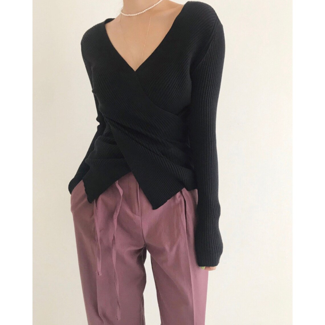 Wrap Top / Wrap Knit / Wrap Sweater / Sweater for Women / Knit - Etsy