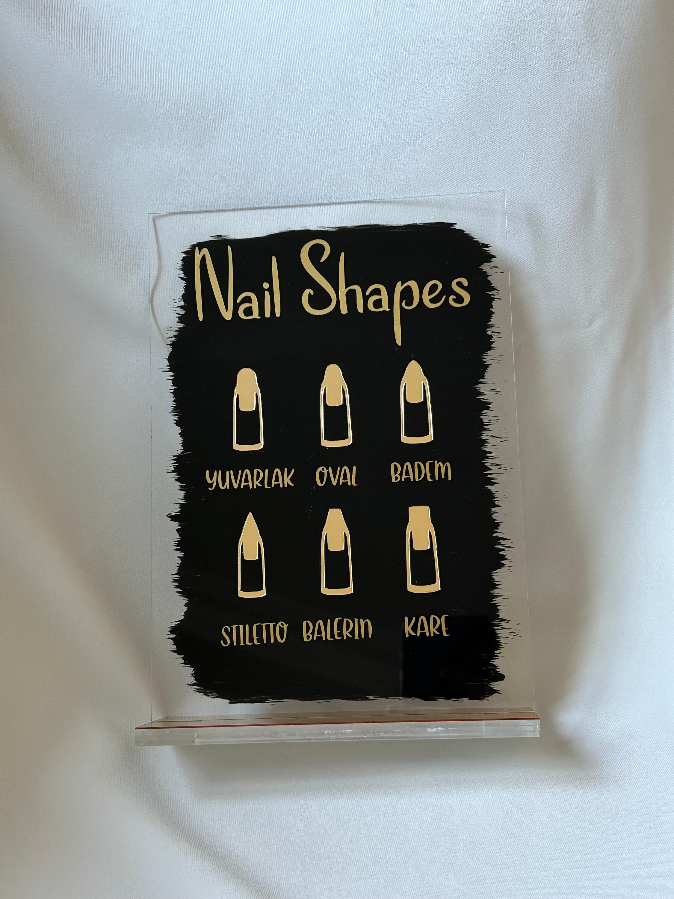 Nail Art Guide Display Board for Manicure Salons - Handcrafted ...
