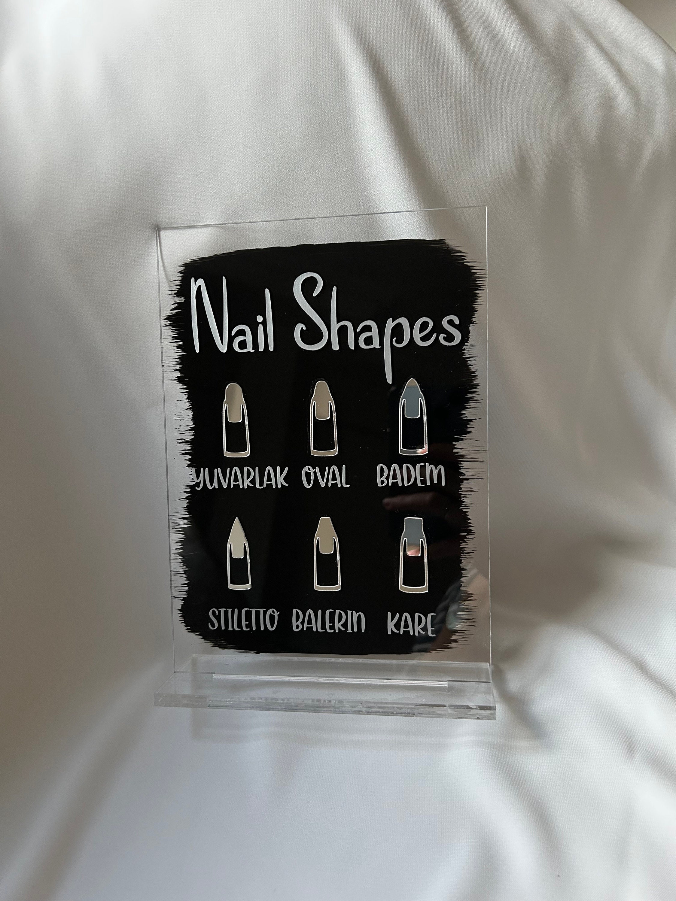 Nail Art Guide Display Board for Manicure Salons - Handcrafted ...