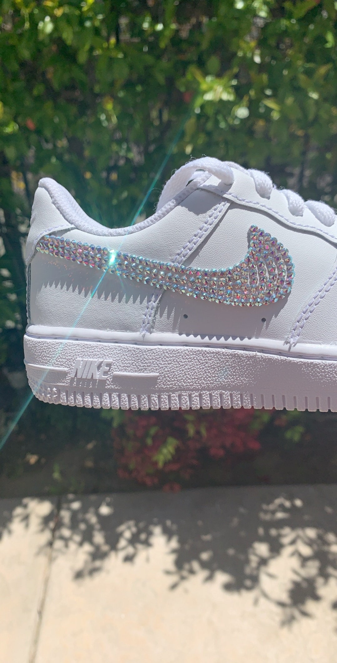 CUSTOM Swarovski Crystal Air Force 1s - Etsy