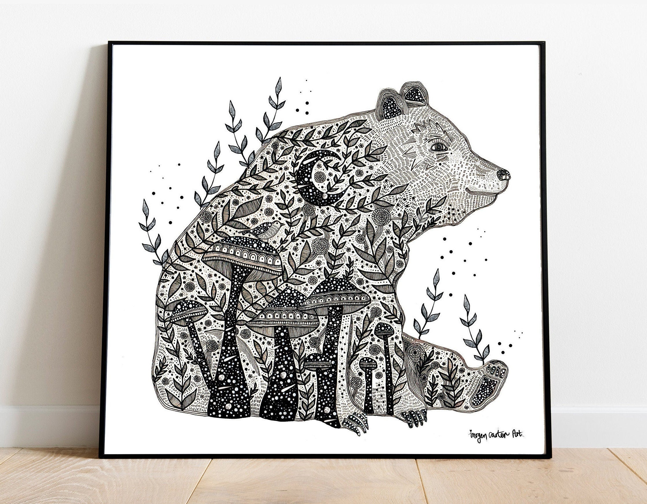 Bear Pen And Ink Bear Pen And Ink Drawings
