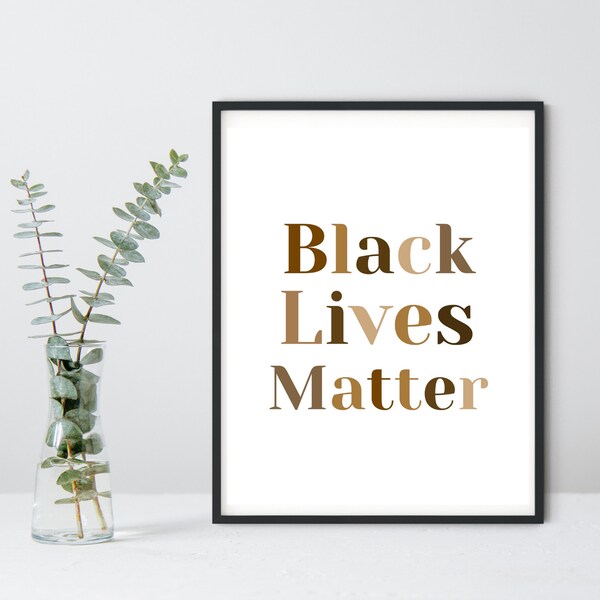 Black Lives Matter Poster - Etsy