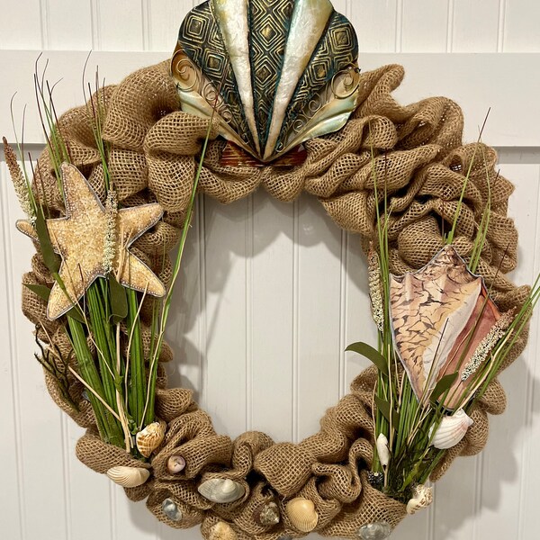 Door Wreath From Shell - Etsy