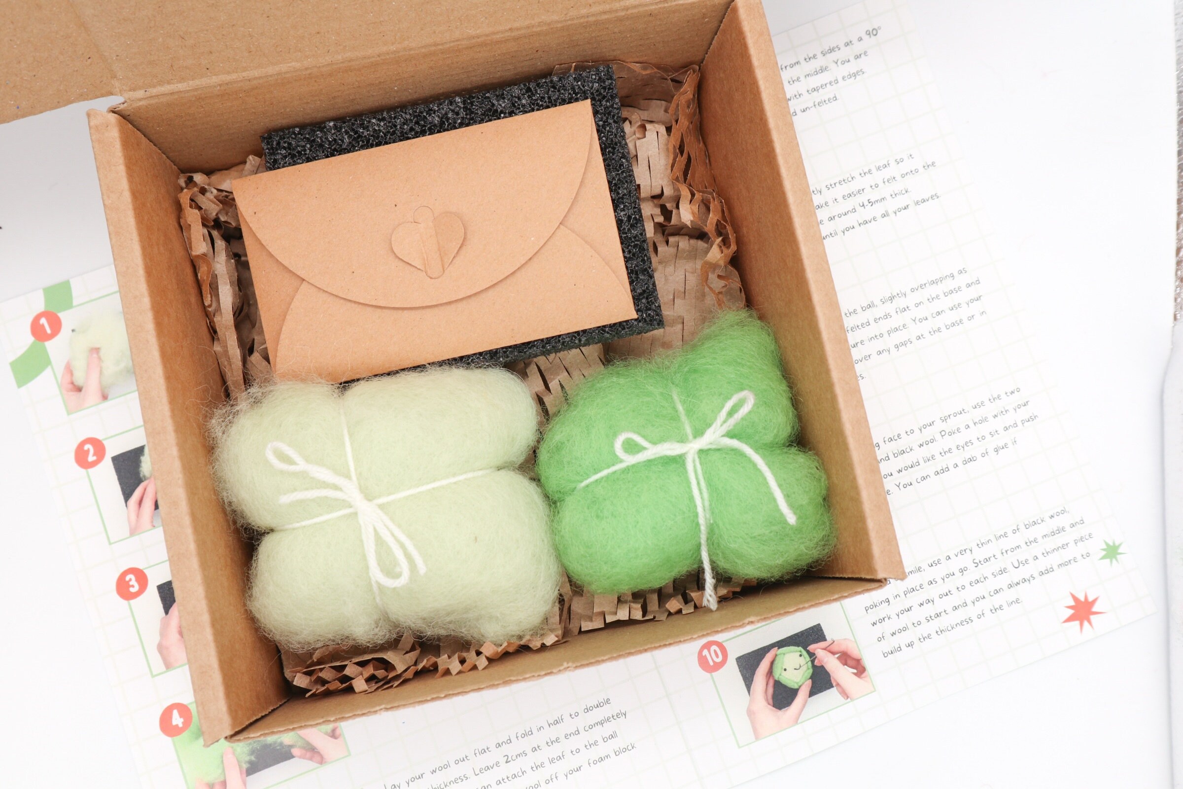 DIY Kit Woolly Sprout Needle Felting Beginners Craft Kit - Etsy