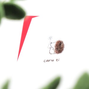 Caru Ti Woolly Greeting Card - A6 I Love You Welsh Language Recycled ...