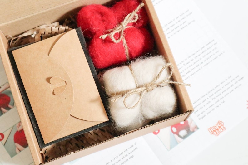 DIY Kit Woolly Toadstool Needle Felting Beginners Craft Kit - Etsy