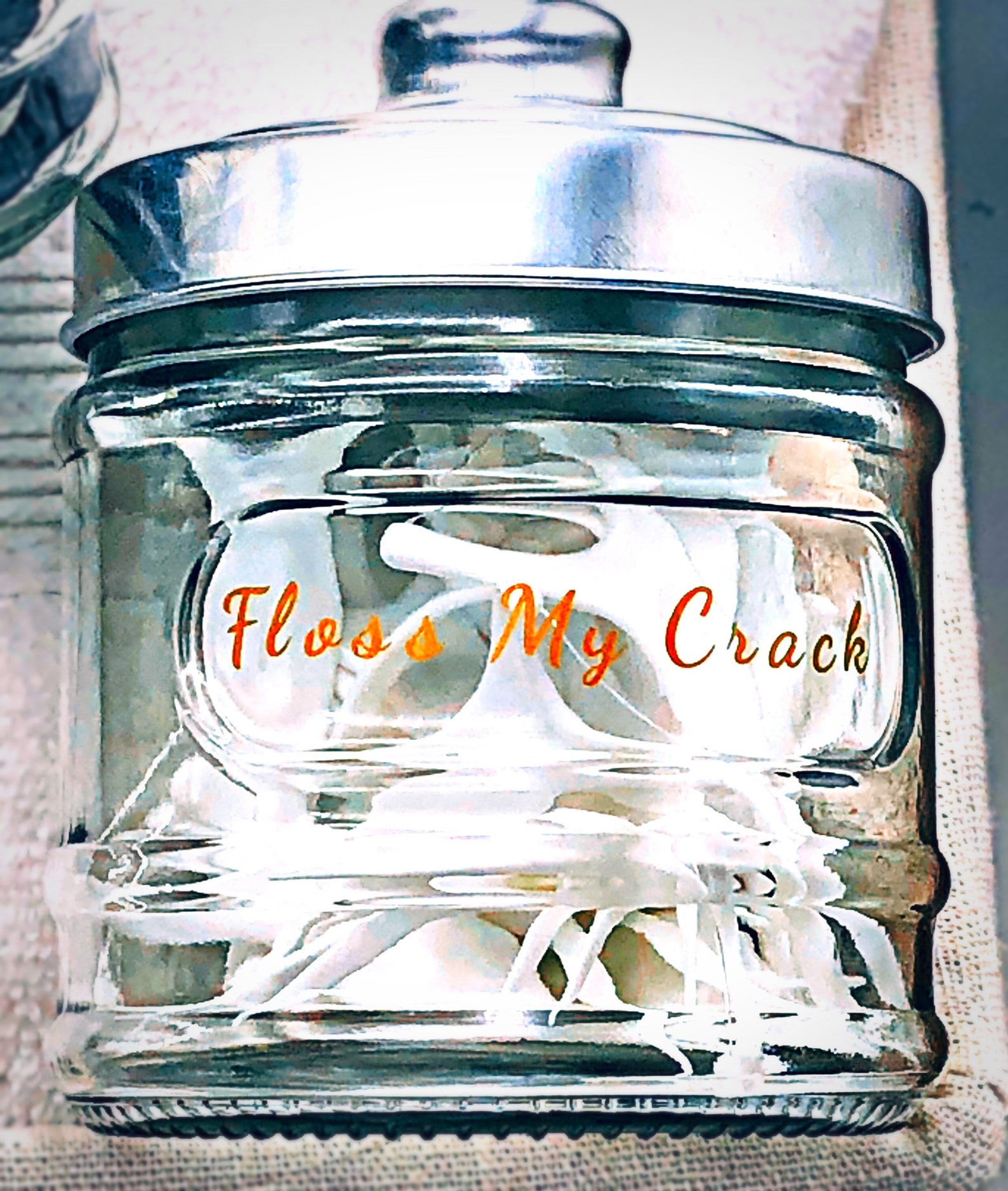Funny Naughty Chic Bathroom Jars - Etsy España