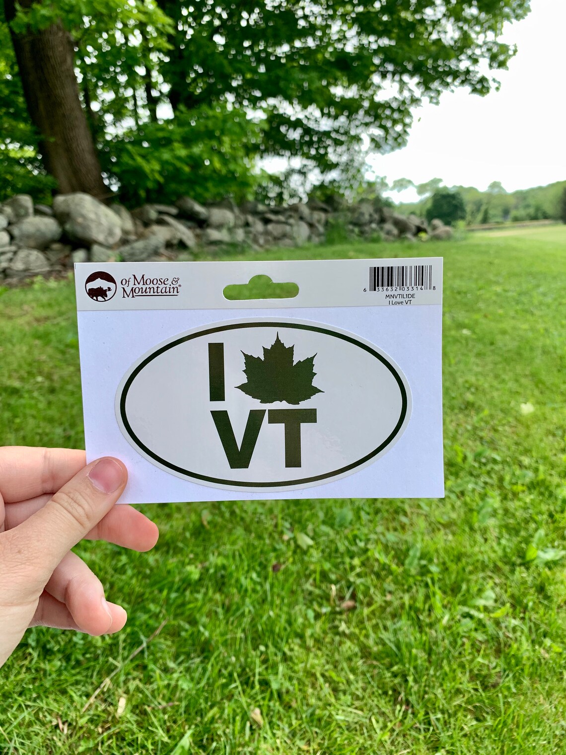I Love Vermont VT Maple Leaf Sticker/decal - Etsy