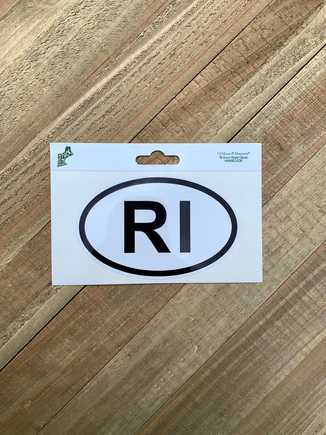 Rhode Island RI Simple Black and White State Abbreviation Sticker/decal ...