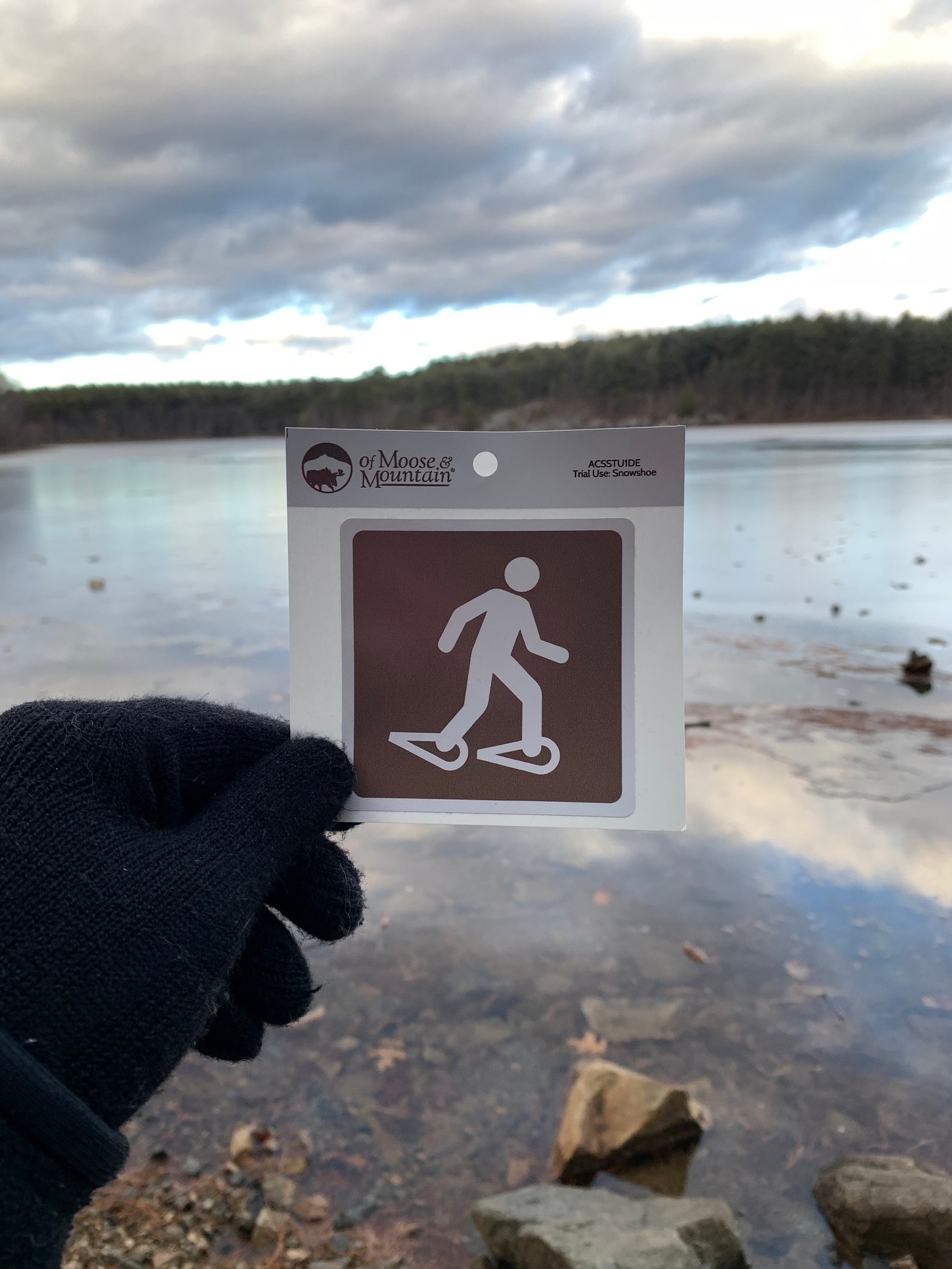 Snowshoe Trail Use Snowshoeing Sign Adventure Sticker/decal - Etsy