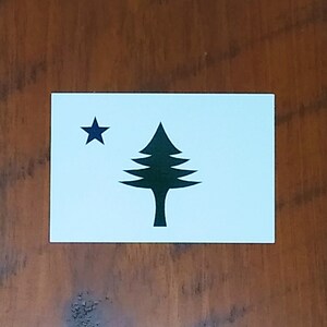 Maine's First Flag Sticker/decal - Etsy