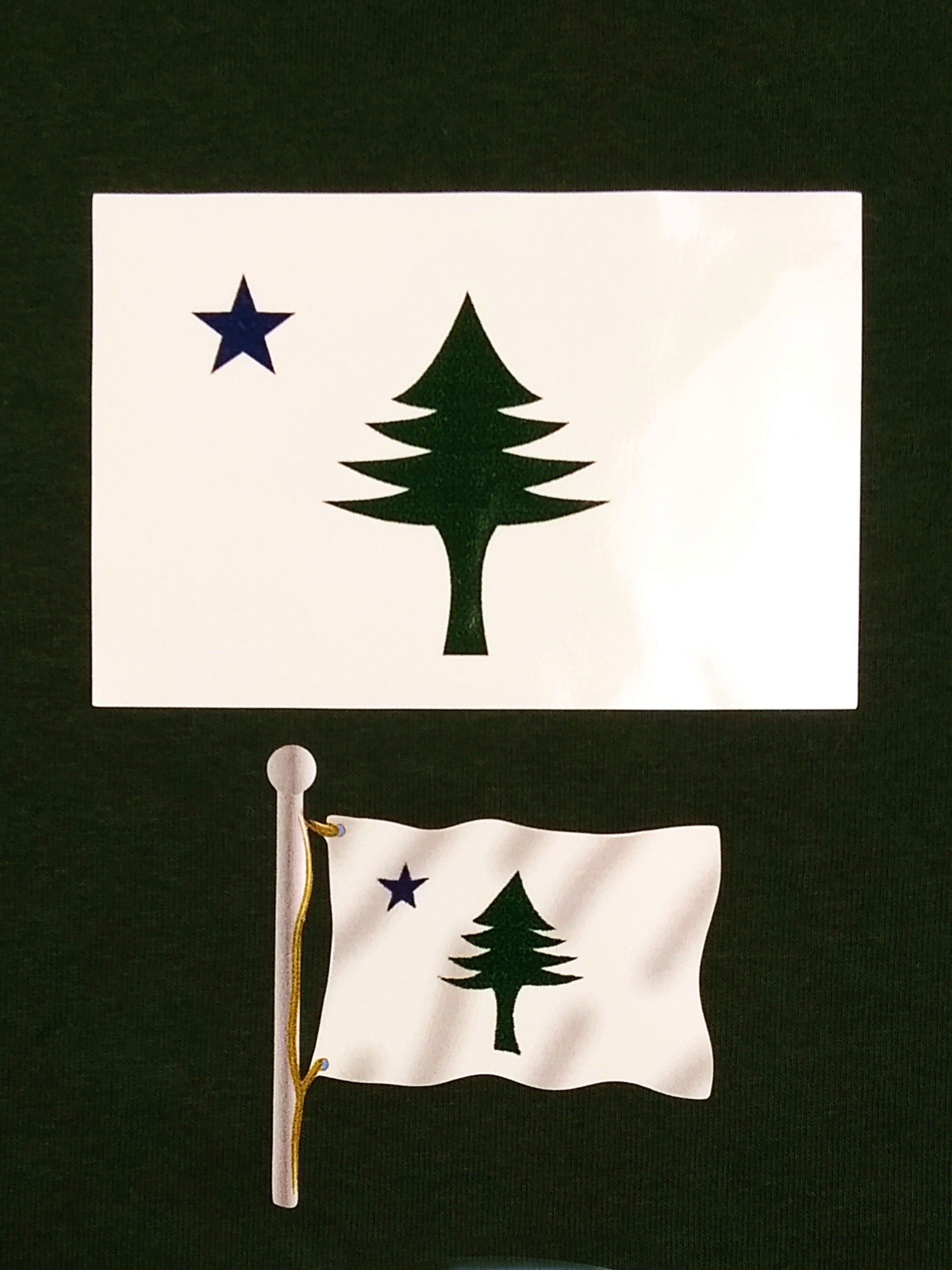 Maine's First Flag Sticker/decal - Etsy