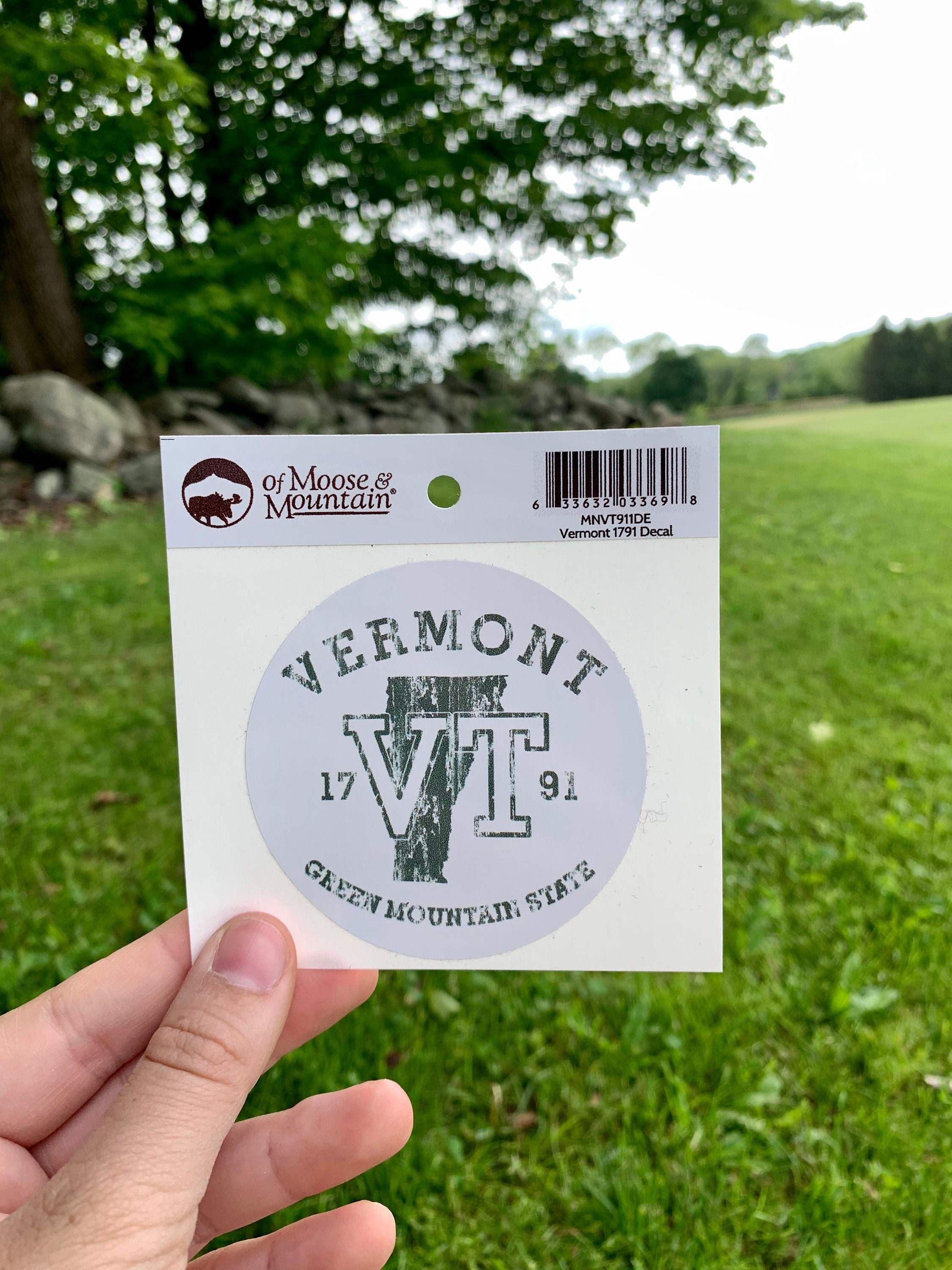 Vermont VT 1791 Green Mountain State Sticker/decal - Etsy