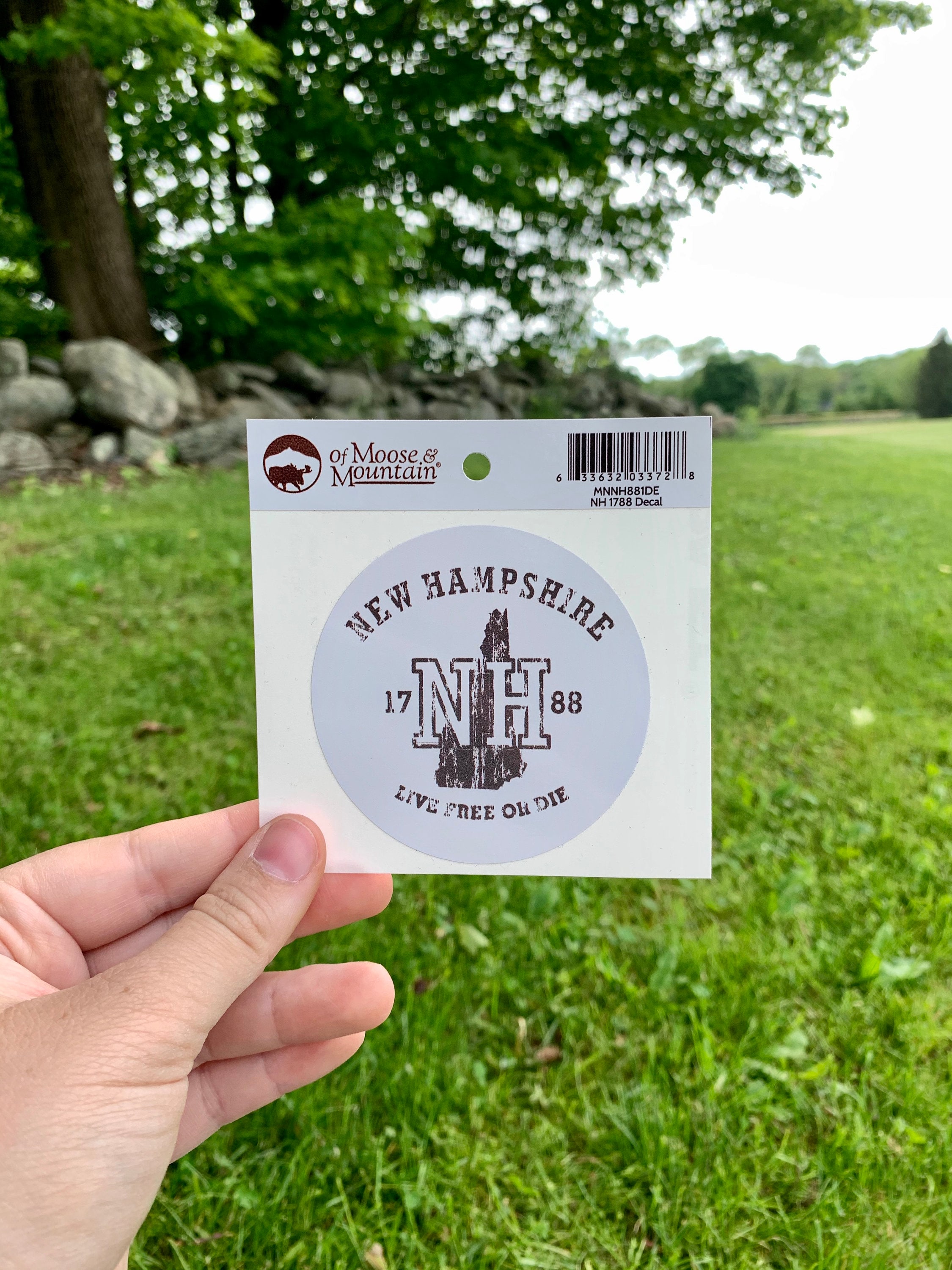 New Hampshire NH 1788 Live Free or Die Sticker/decal - Etsy