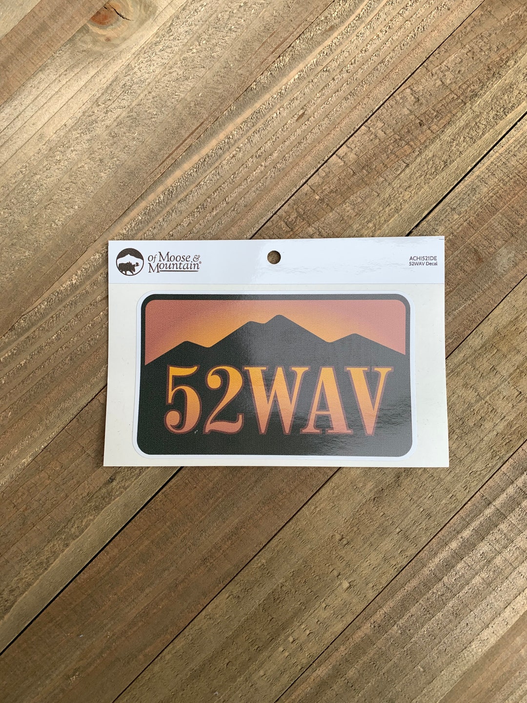 52 With A View 52WAV License Plate Style Sticker/decal - Etsy