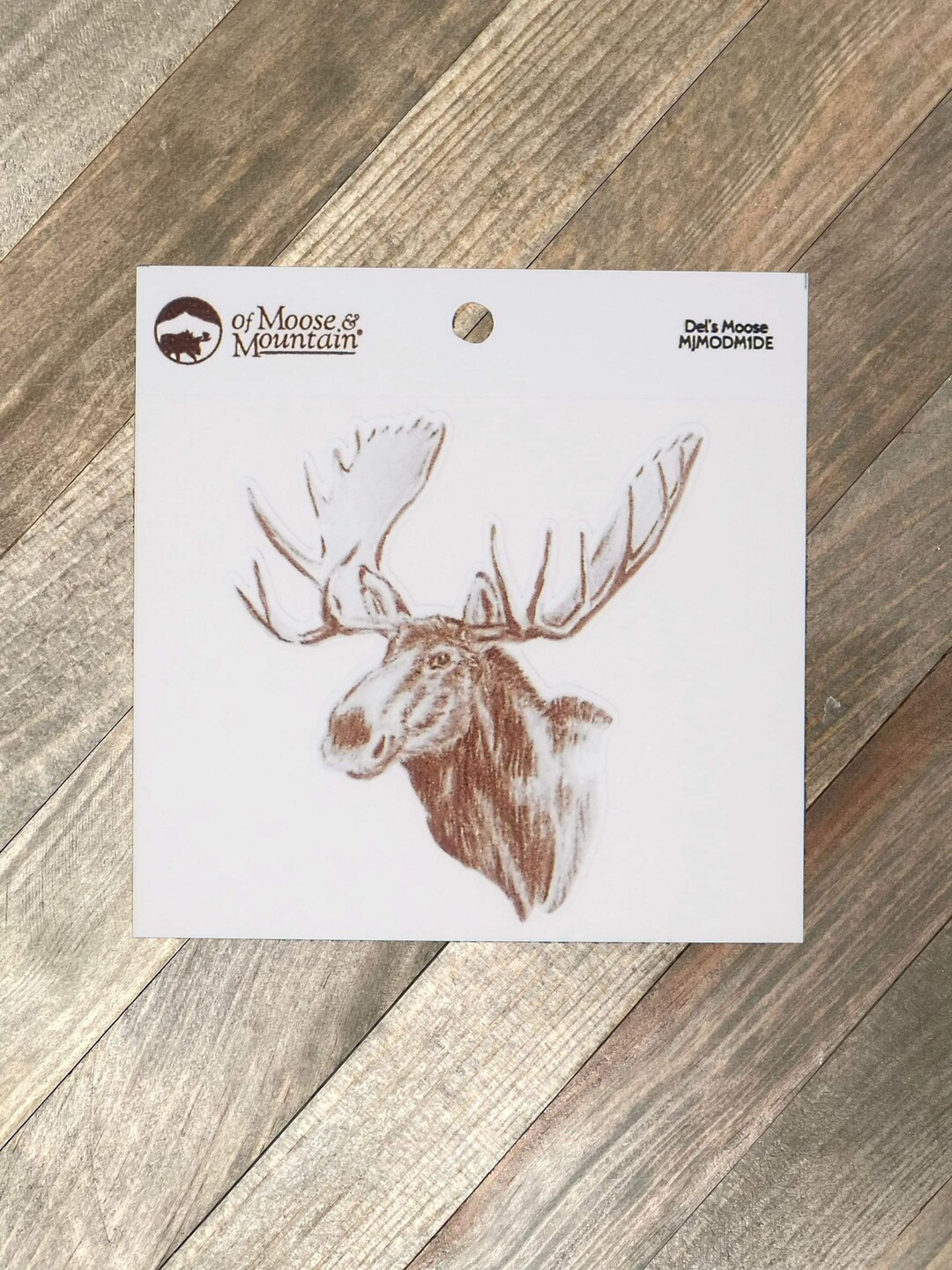Moose Head Sketch Drawing Sticker/decal - Etsy