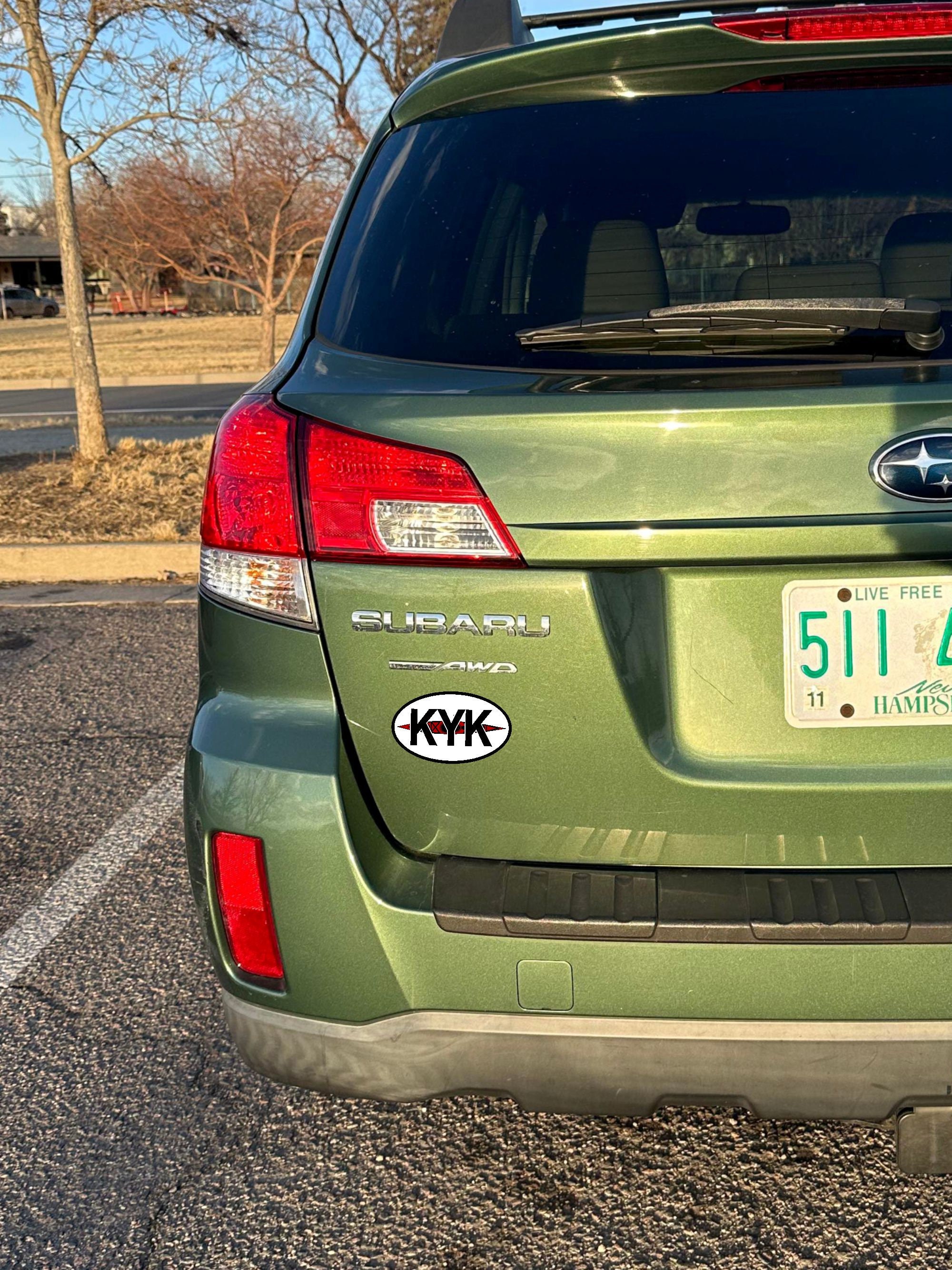 KYK kayak Sticker/decal - Etsy