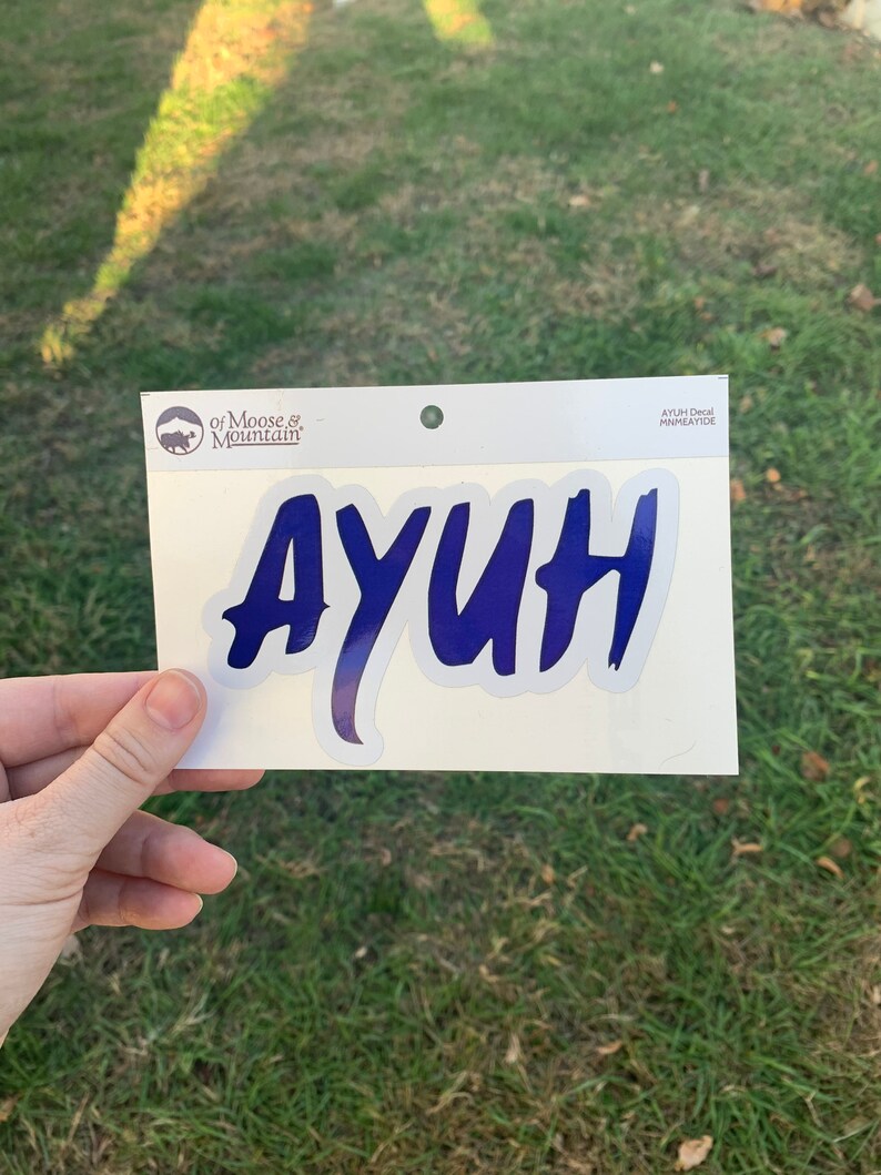 Ayuh Maine Local Saying Sticker/decal - Etsy
