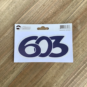 New Hampshire Area Code 603 Sticker/decal - Etsy